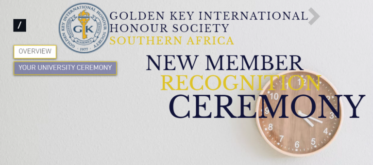 GKSA New Member Recognition Ceremony – GoldenKey